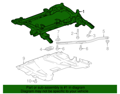 GM Drivetrain and Front Suspension Cradle 84687526 | eBay