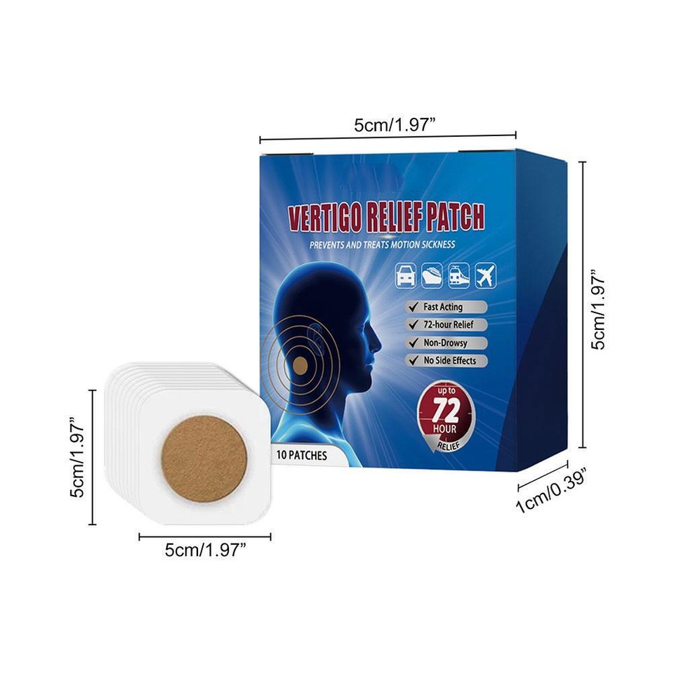 10pcs Dizziness Relief Patch Quickly Relieve Dizziness Symptoms ☃ ...