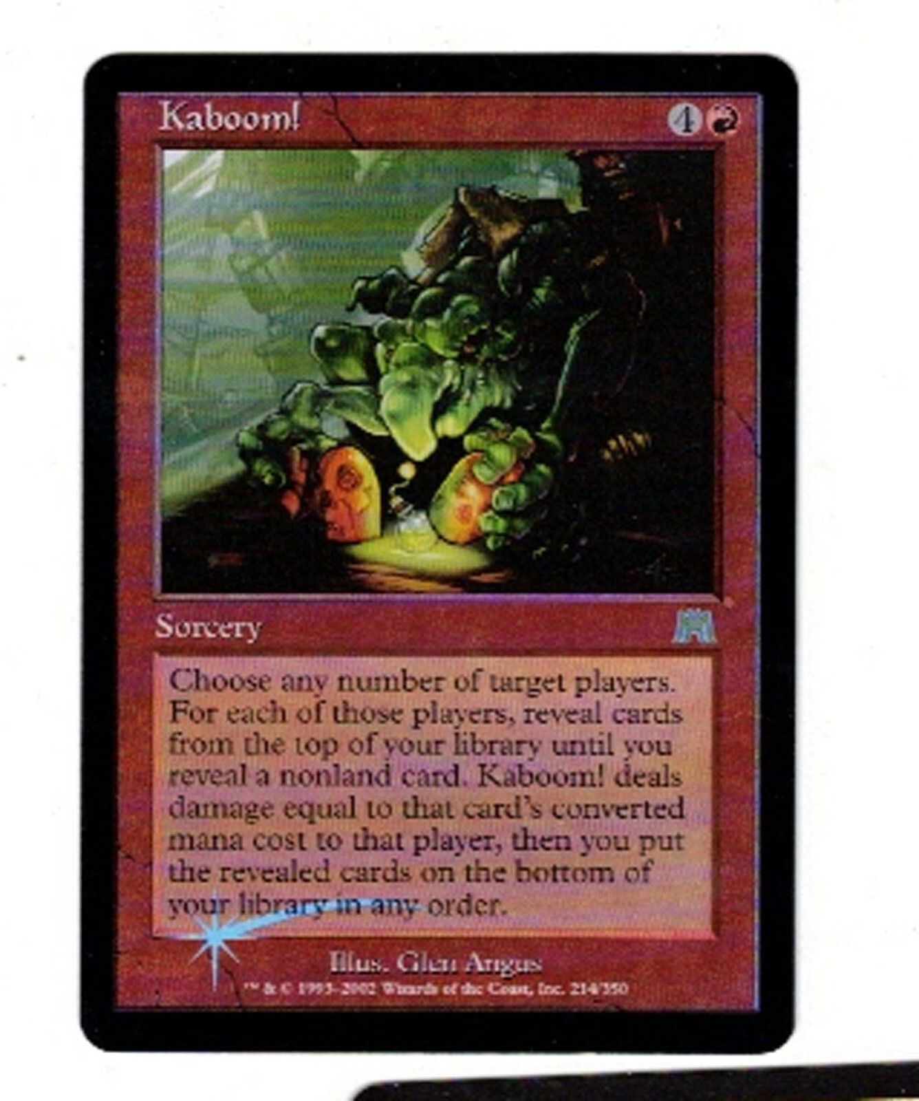 KABOOM! Onslaught FOIL Magic MTG Out-of-Pack Quality | eBay