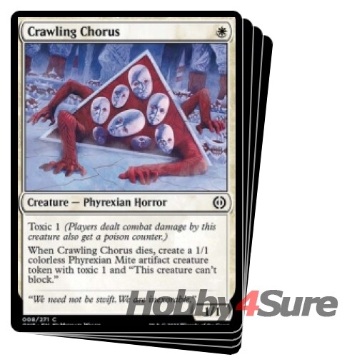 Crawling Chorus X4 M/NM Magic: The Gathering MTG Phyrexia: All Will Be ...