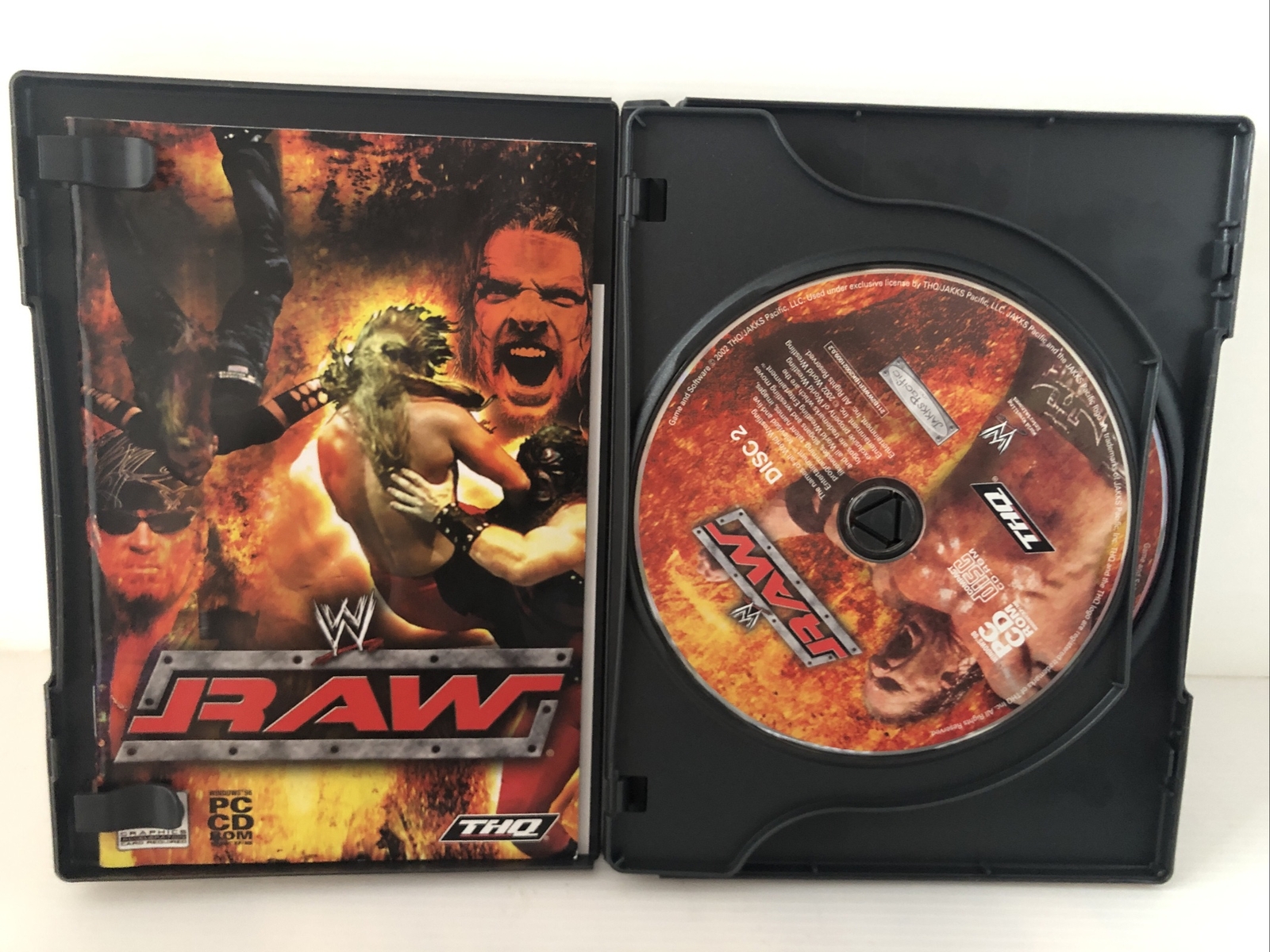 WWE WWF Raw PC Game. Complete PAL UK Wrestling HHH Undertaker Kane WCW ...