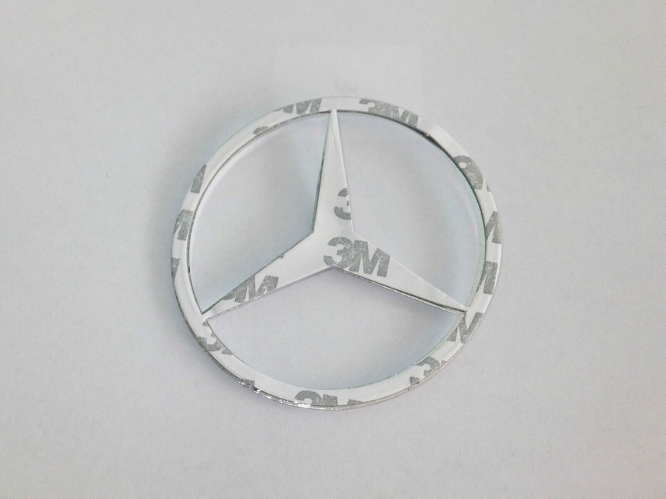 Mercedes-Benz Glossy Black Star Trunk Emblem Badge 90mm for Mercedes ...