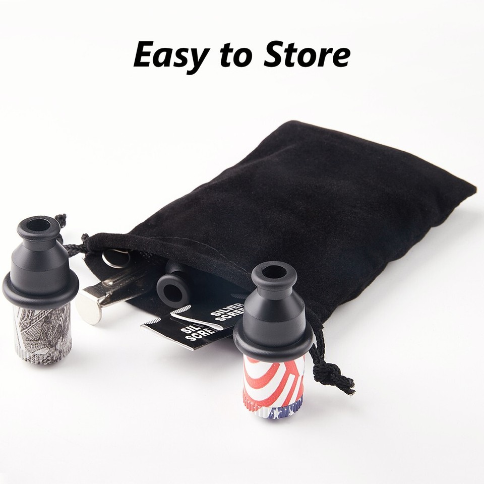 6 Pc Sneak a Toke One Hitter Pipes Metal Tobacco Smoking Pipe With Box ...