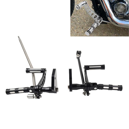 BLK Forward Controls Footpegs Levers For Harley Dyna Low Rider 00-12 ...