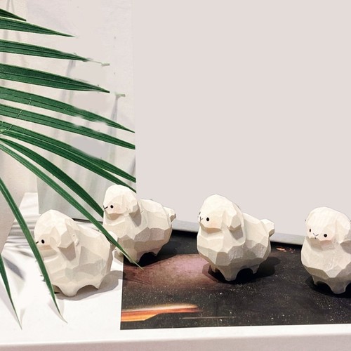 Decorative Handcraft Lamb Figurine Miniature Sheep Ornament for Gift ...