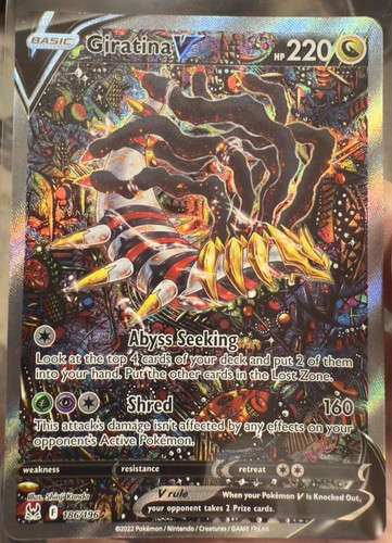 Giratina V Alt Art Lost Origin 186 196 Illustration Rare Pokemon Tcg
