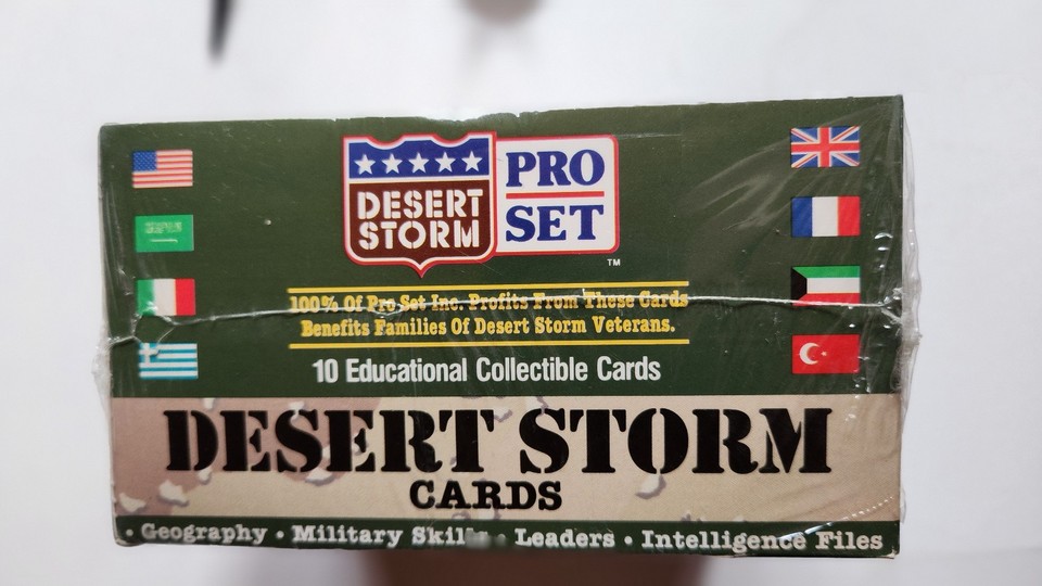 Pro Set Desert Storm Trading Cards Sealed36 Count Box | eBay