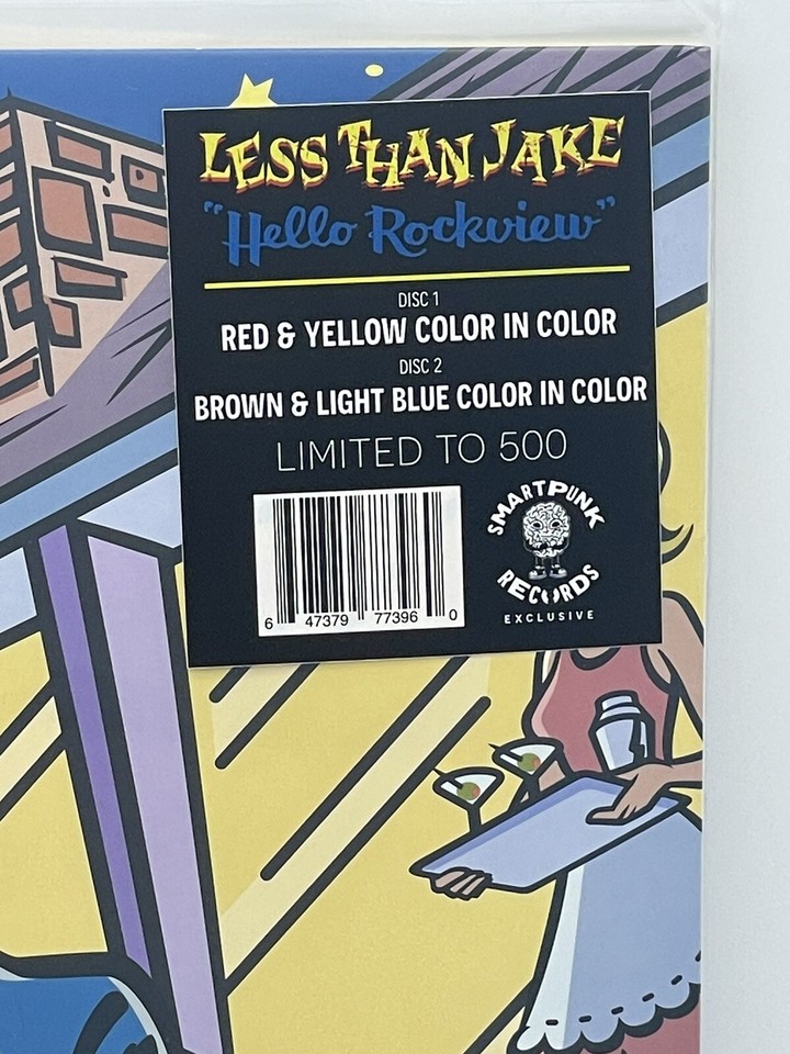 NEW Less Than Jake Hello Rockview Brown Blue Red Yellow In Color Vinyl ...