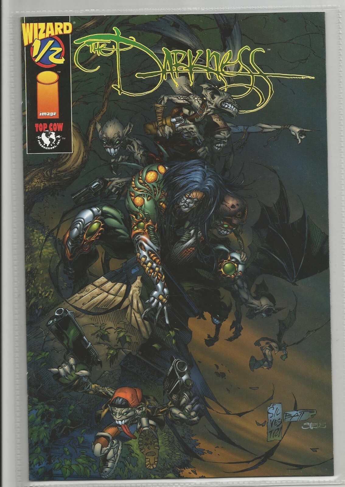 Darkness 1/2 1996 Top Cow Wizard Comics with COA | eBay