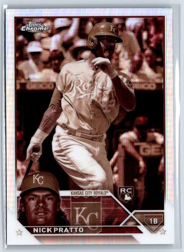 2023 Topps Chrome SEPIA Nick Pratto RC #85 Royals | eBay