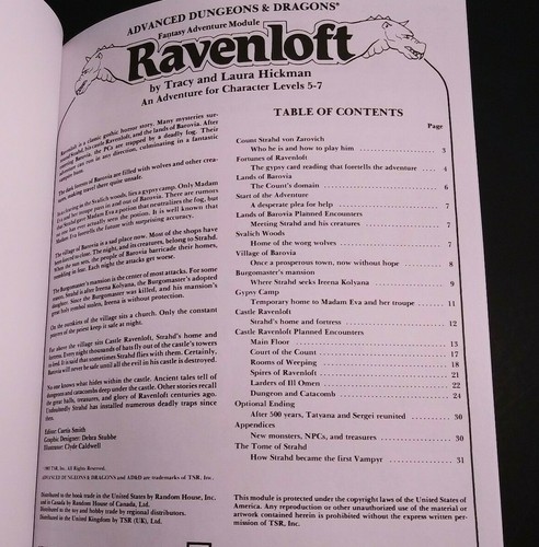 I6 Ravenloft - Dungeons & Dragons - D&D | eBay