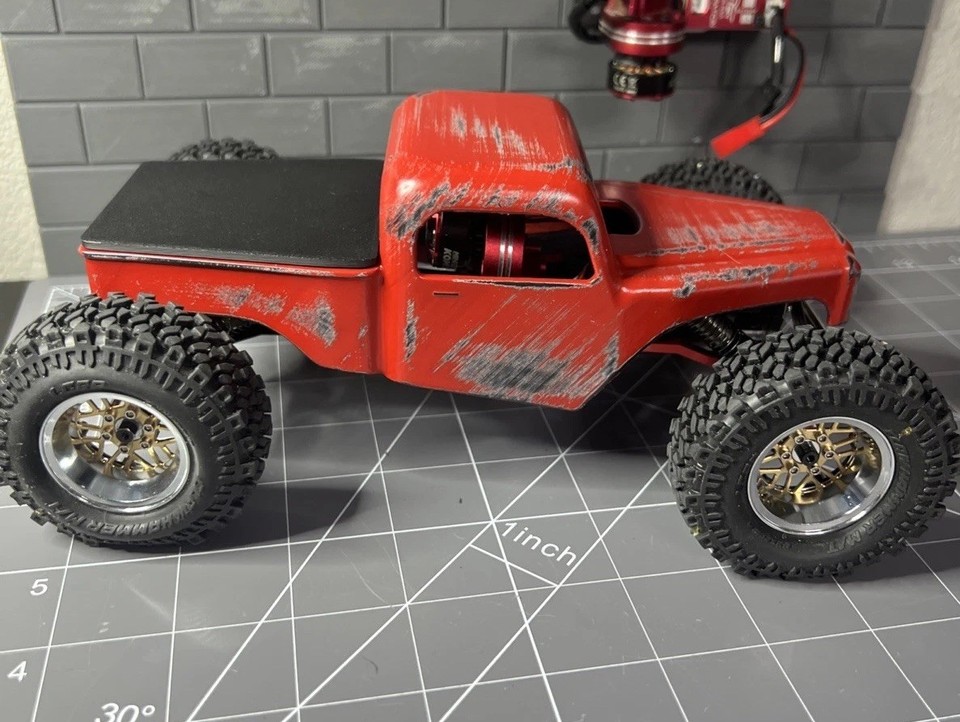 Custom Painted! SCX24 Comp Wagon Chassis And Body | eBay
