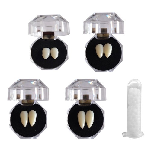 4 Sizes Vampire Teeth Fangs Dentures Props Costume Props False Teeth ...
