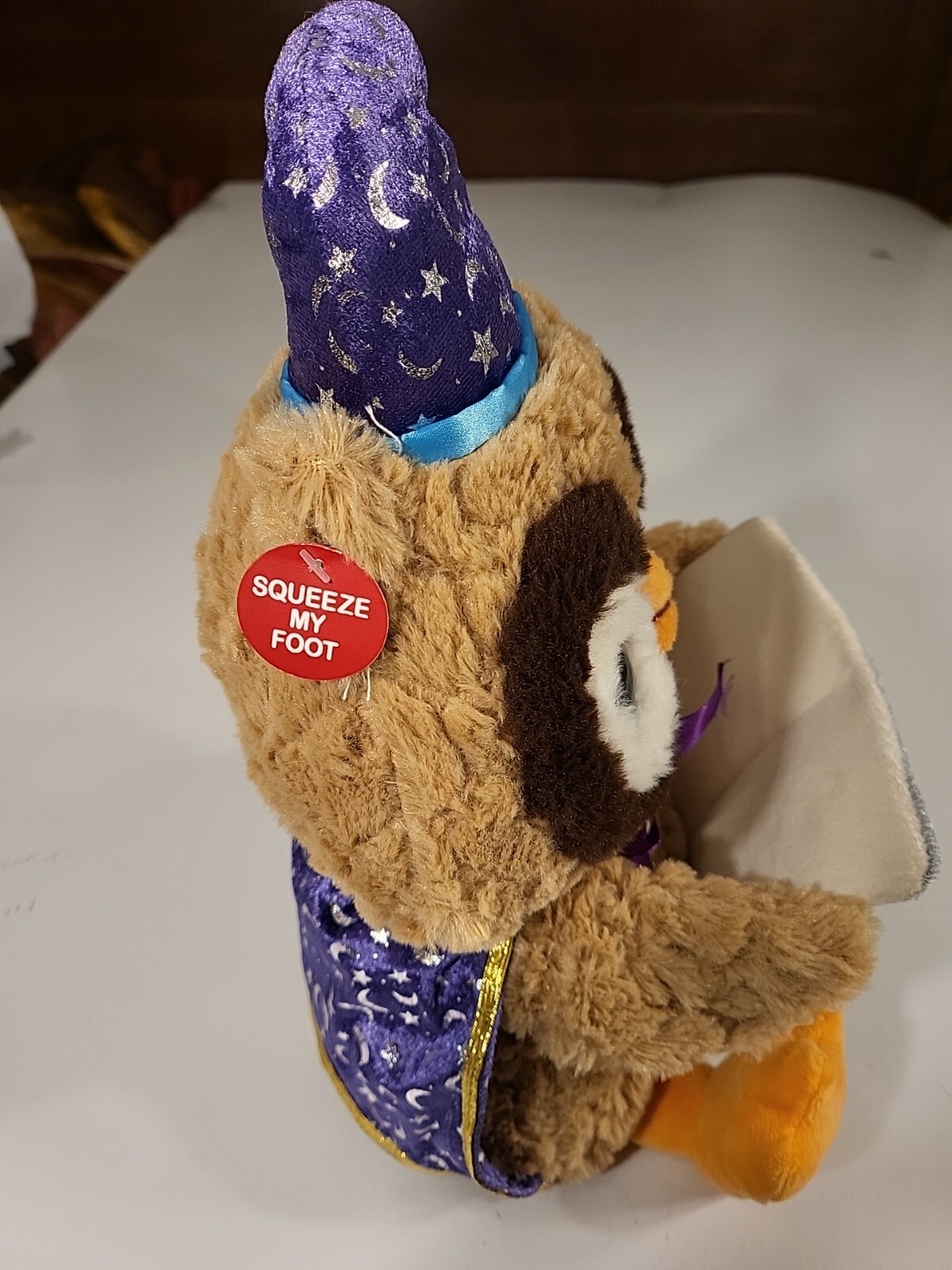 Cuddle Barn Octavius Storytelling Owl Plush Talking 12” Fairytale ...