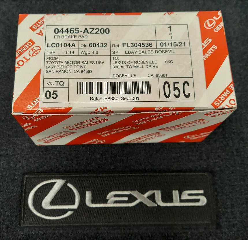 FRONT GENUINE OEM LEXUS GX 470 03-09 GX 460 10-22 NEW BRAKE PADS 04465 ...