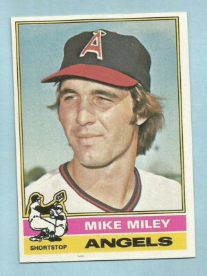 1976 Topps Baseball Mike Miley #387 California Angels NM/MT ** SET ...