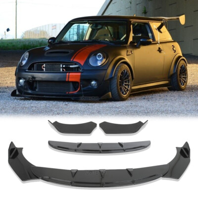 For Mini Cooper S R56 F56 Front Bumper Lip Spoiler Splitter Body Kit ...