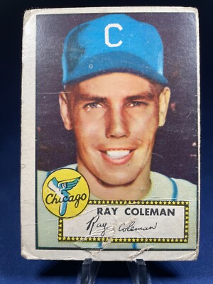 1952 Topps Baseball Low Grade Card Ray Coleman #211 Chicago White Sox ...