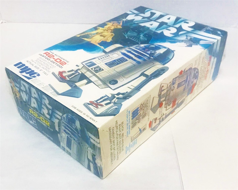 $61-1977 STAR WARS MPC R2-D2 MODEL KIT FACTORY SEALED OLD STOCK ...