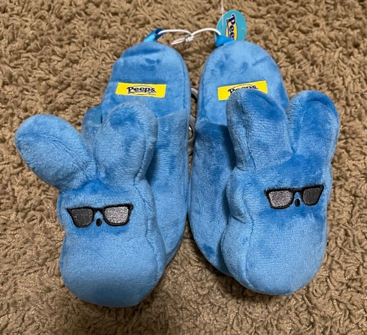 Peeps Candy Plush Bunny Youth Slippers Small Medium Large Basket Filler ...