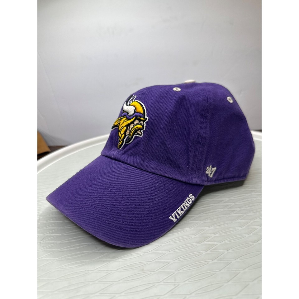 47 Brand Minnesota Vikings Baseball Cap Mens OSFA Adjustable Purple ...