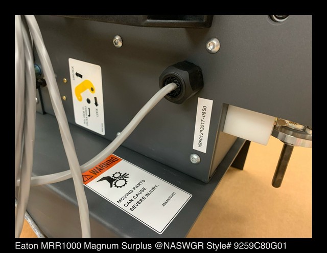 9259C80G01 MRR1000 Eaton MRR1000 Magnum Breaker Remote Racking Device ...