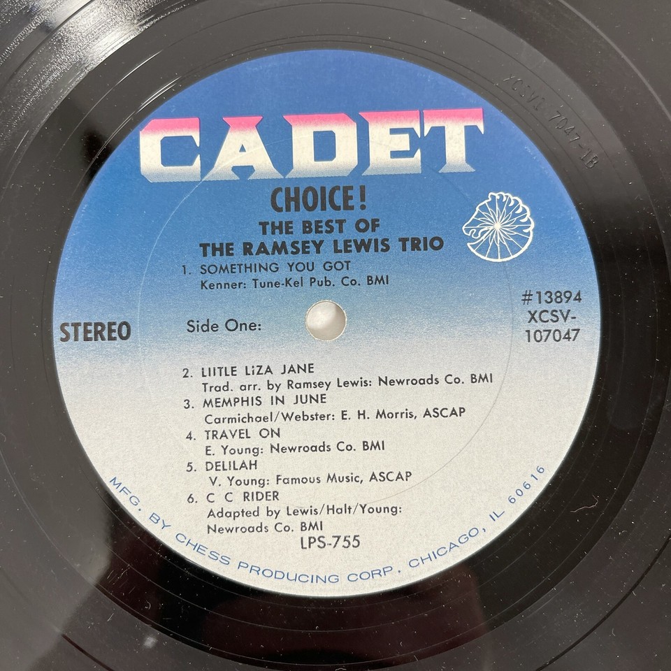 Choice!: The Best Of The Ramsey Lewis Trio Vinyl, LP 1965 Cadet ‎– LPS ...