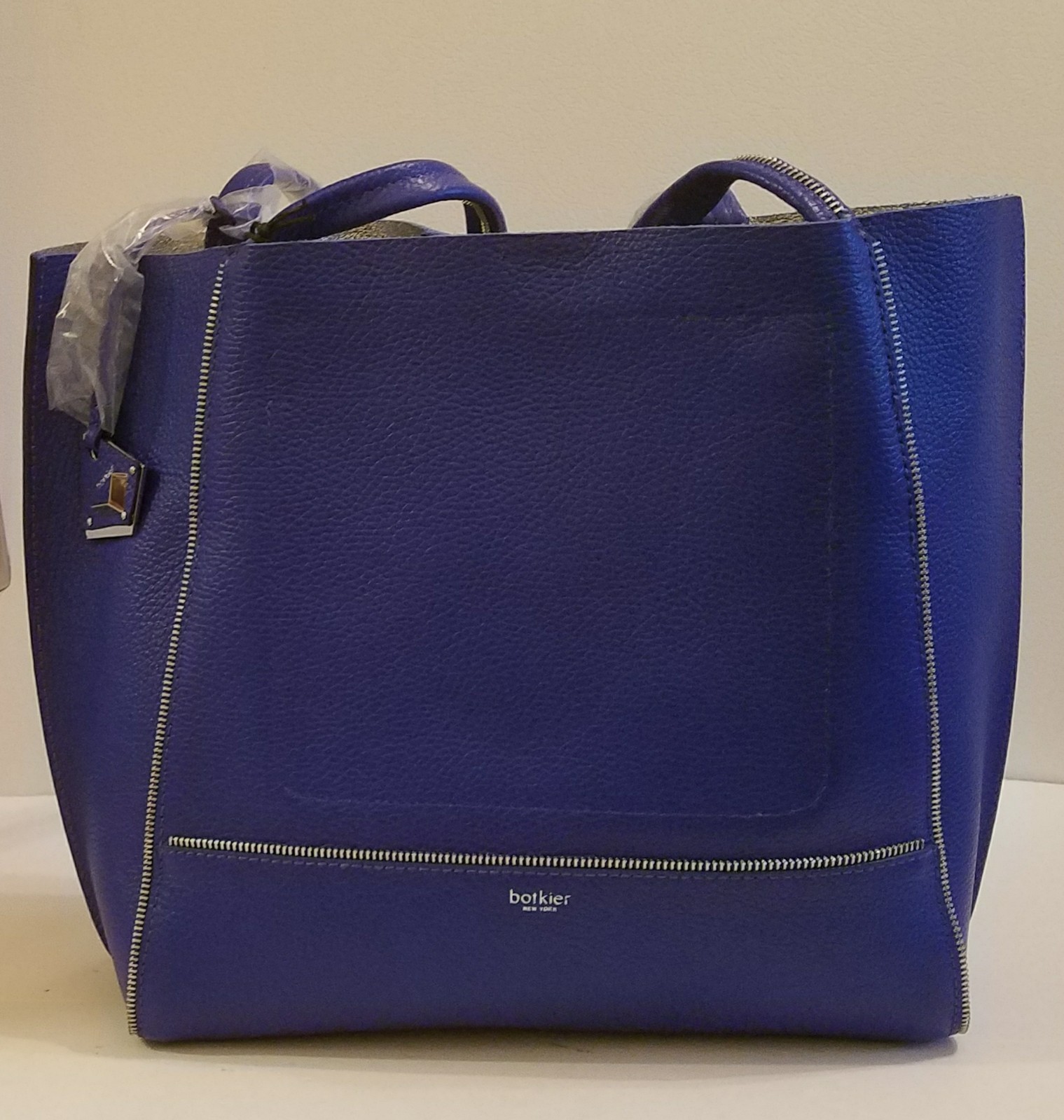 NWT Botkier Soho Leather Tote Bag Blue | eBay