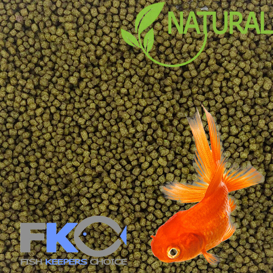 Goldfish & Koi Aqua Aquarium Pond Floating Fish Food Pellets 1-2mm 100g ...