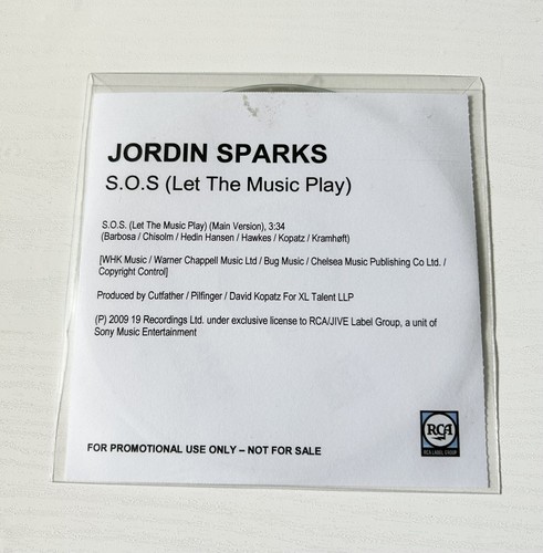 Jordin Sparks - S.O.S (Let The Music Play) CD Promo Single | eBay