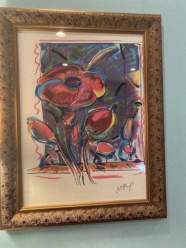 Peter Max - Garden Flower - Original lithograph on paper EXCELLENT ...