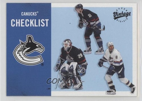 2000-01 Upper Deck Vintage Vancouver Canucks Team #357 | eBay