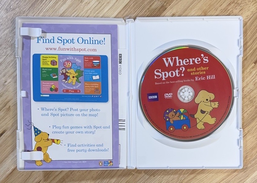 Spot: Where's Spot? (DVD, BBC, 2010) Eric Hill - 30 Year Anniversary ...