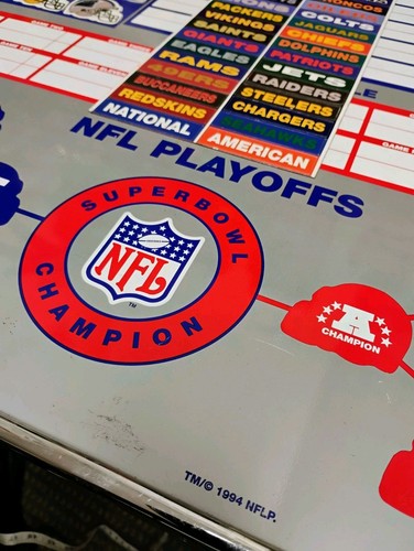 Vintage NFL Magnetic Team Standings Board 30 Helmet 1990's P&K ...