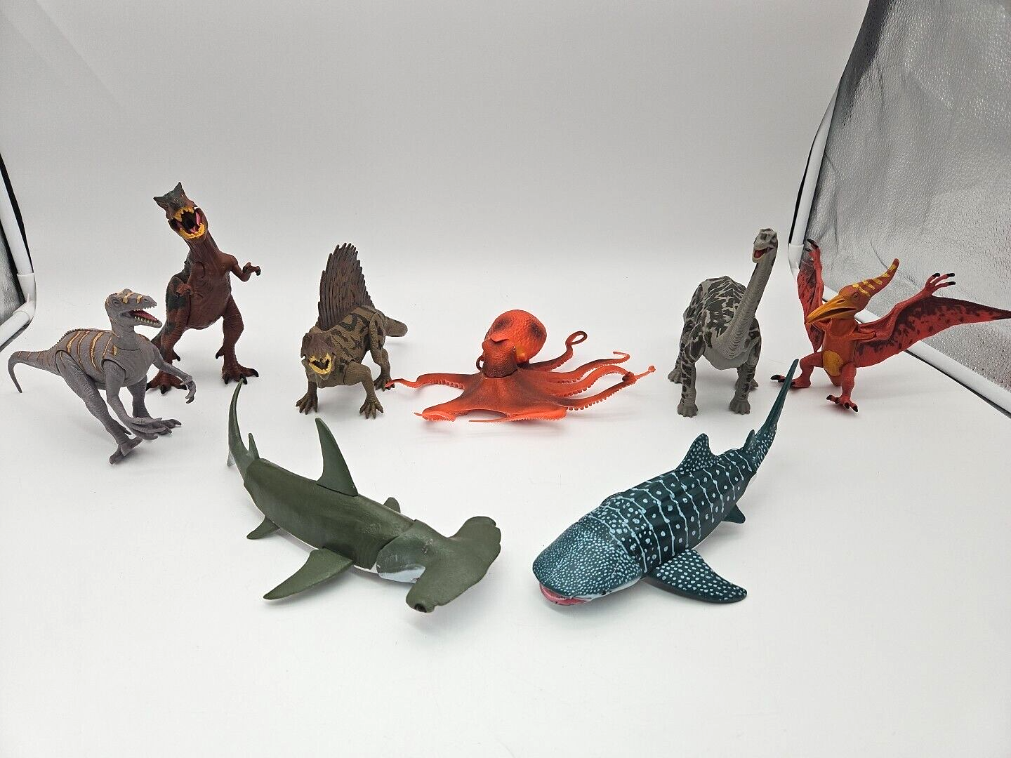 Lot of 8 KID GALAXY Posable Dinosaurs Toy Dinos | eBay