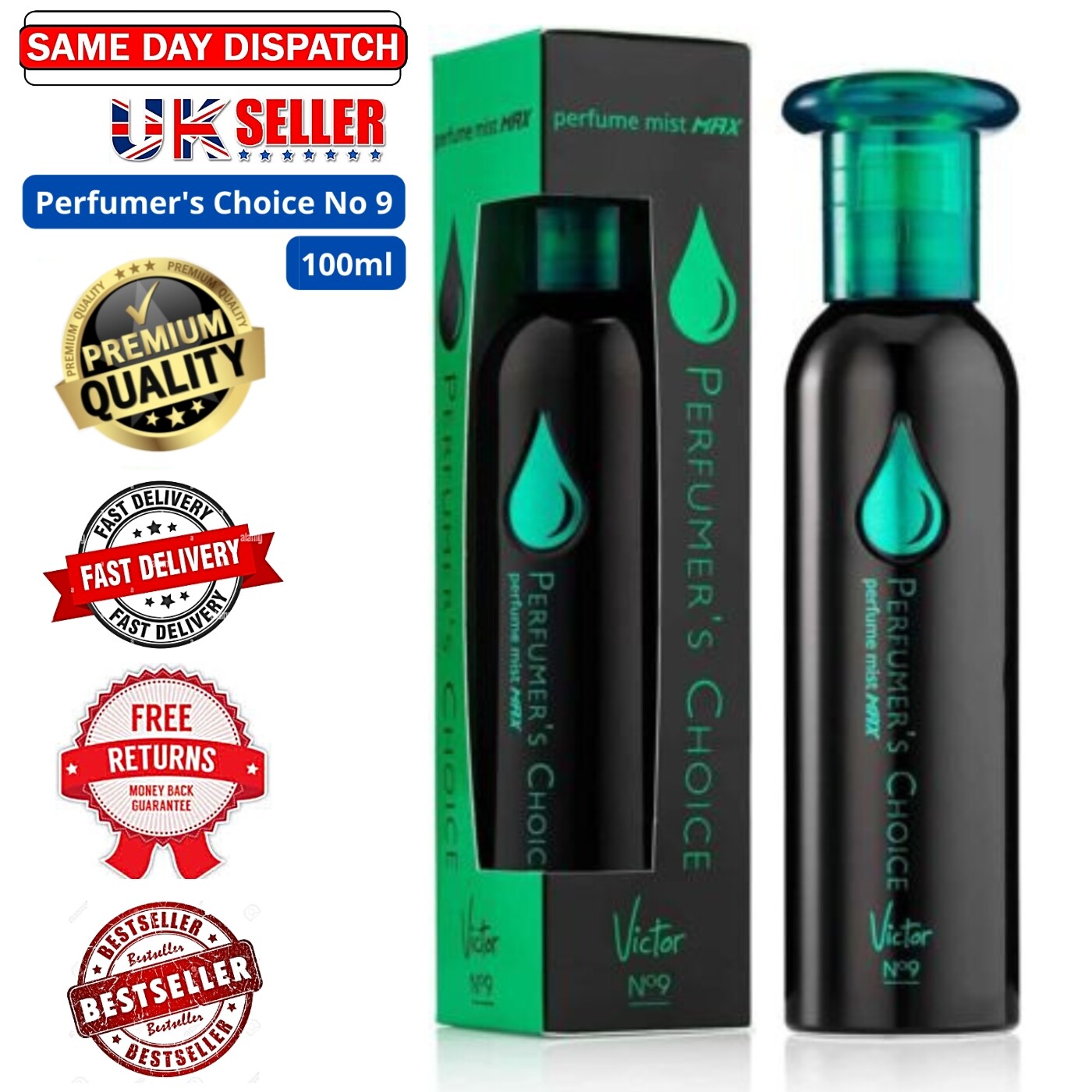 Perfumer's Choice No.9 By Victor 100ml Spray Eaude Parfum For Mens ...