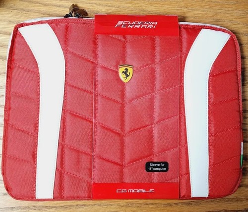 Official FERRARI 11” Laptop Sleeve Case Portfolio Bag Tablet Computer ...