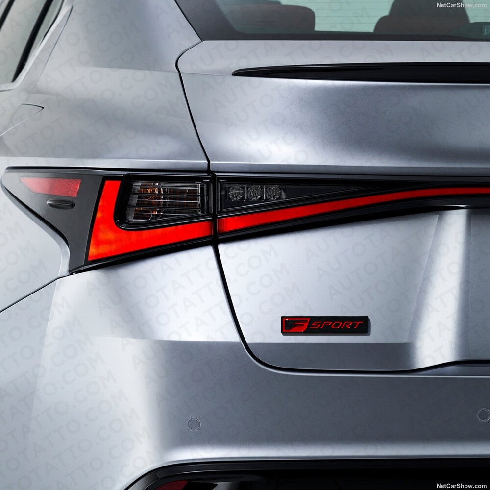 Fender Trunk Side Sticker F-Sport Square Emblem Logo - Black ABS ...