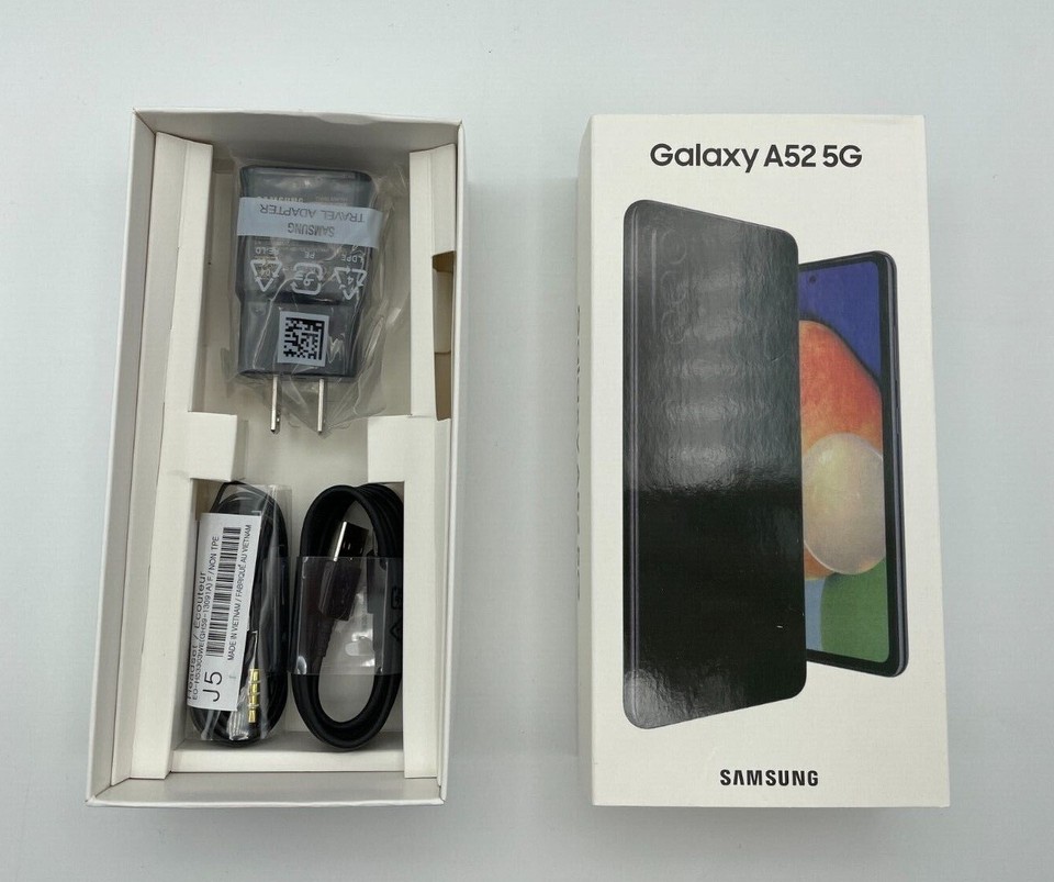Samsung Galaxy A52 5G Unlocked 128GB Awesome Black (SM-A526U) - Open ...