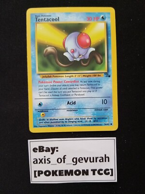 Tentacool - Fossil Set #56/62 Pokémon Cards 1999 | eBay