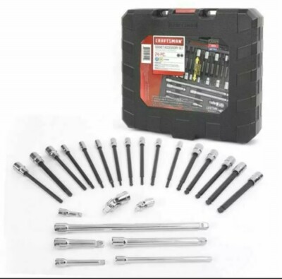 Craftsman Socket Accessory Set 24-Pc 9-30024 SAE METRIC | eBay