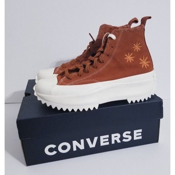 Converse Run Star Hike Suede Embroidered Floral Mens Size 3/Womens Size ...