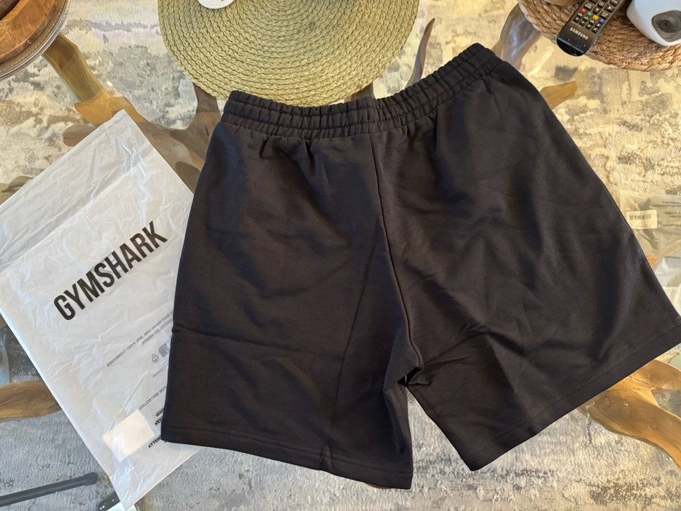 Gymshark Men’s Black Trophy Graphic Shorts In Medium Brand New | eBay UK