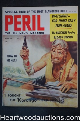 Peril Mar 1958 Blaze Starr, Female Juvenile Delinquent Story - High ...