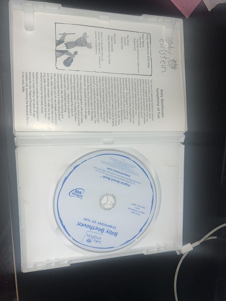 Disney Baby Einstein: Baby Beethoven DVD, Symphony Of Fun 2002 Ages 0-3 ...