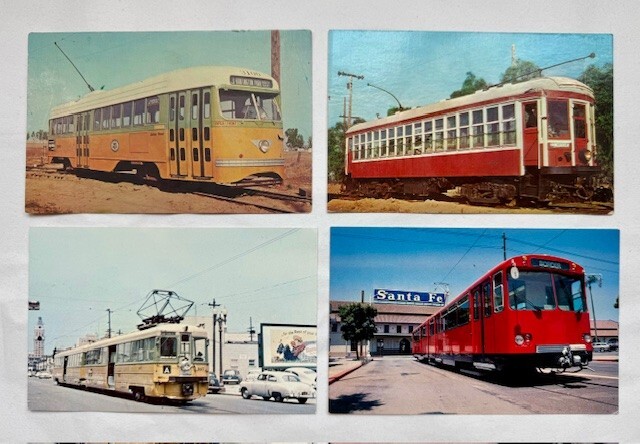 San Diego Trolley Chrome Postcards Key System Interurban Streamliner | eBay