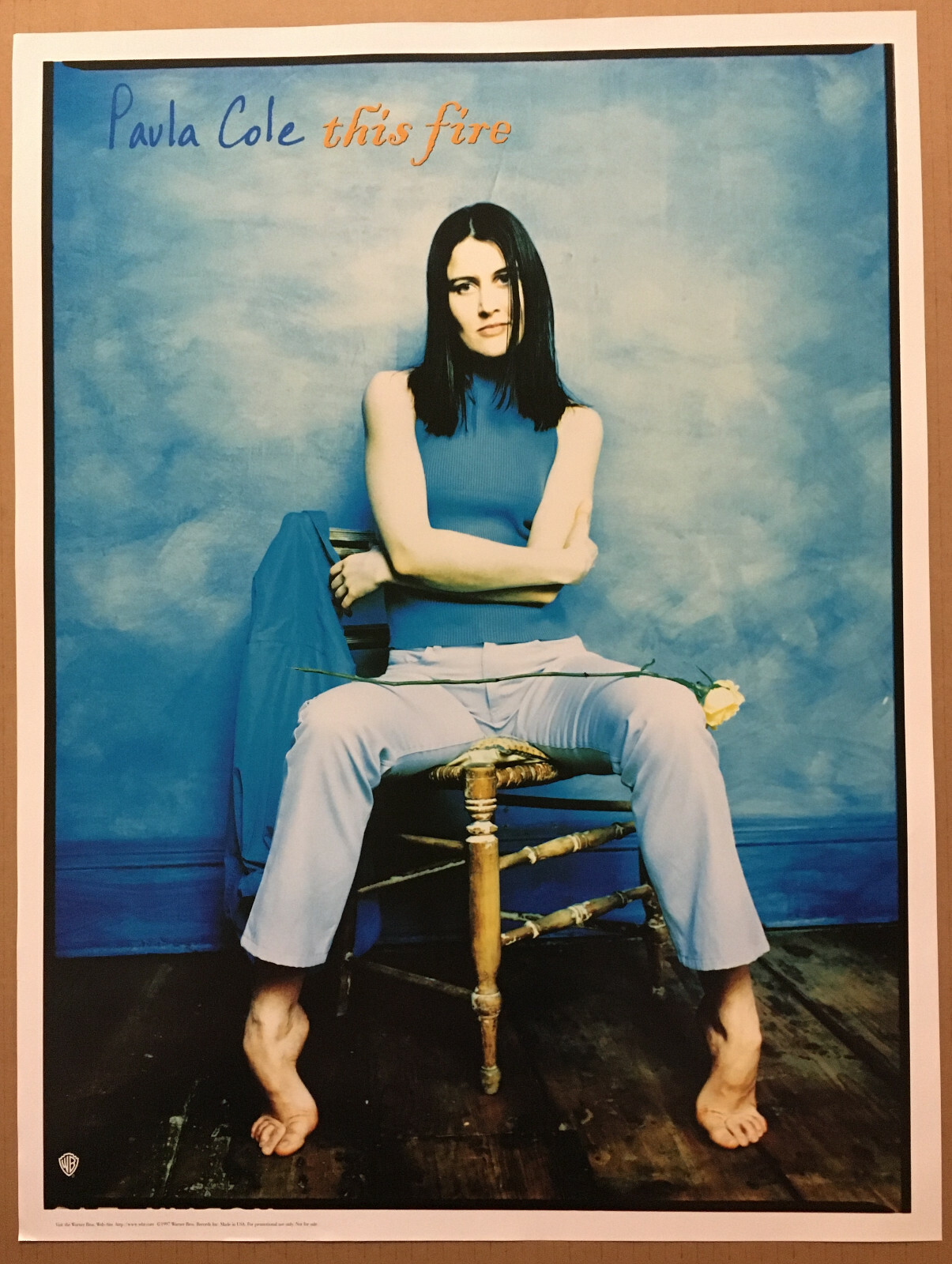 PAULA COLE Rare 1997 PROMO POSTER for This Fire CD USA MINT18x24 NEVER ...