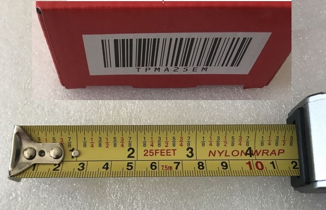 Snap-on Tools Aluminium Case 25 Foot Tape Measure TPMA25EM Ships for ...