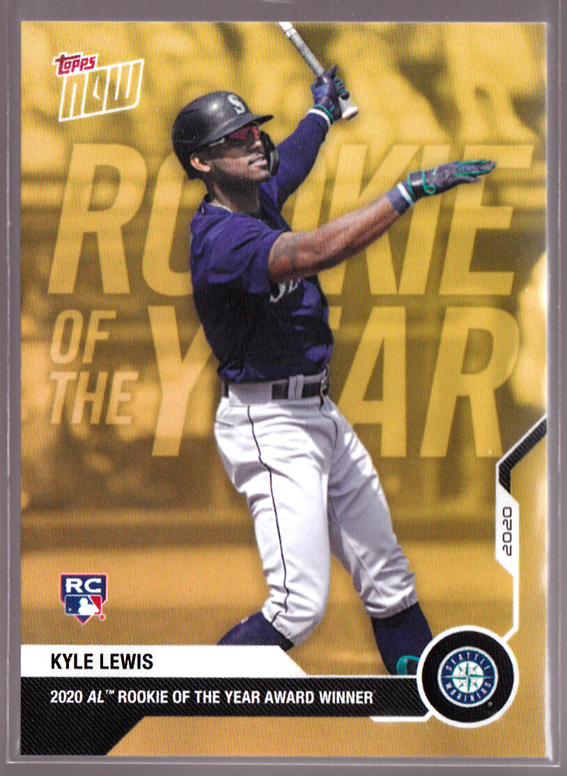 2020 Topps Now - Award Winners Gold Bonus Kyle Lewis #AW01-B (RC) for ...