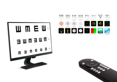 Elite AIO Digital Visual Acuity System Chart /w Remote & 24" HD IPS LCD ...